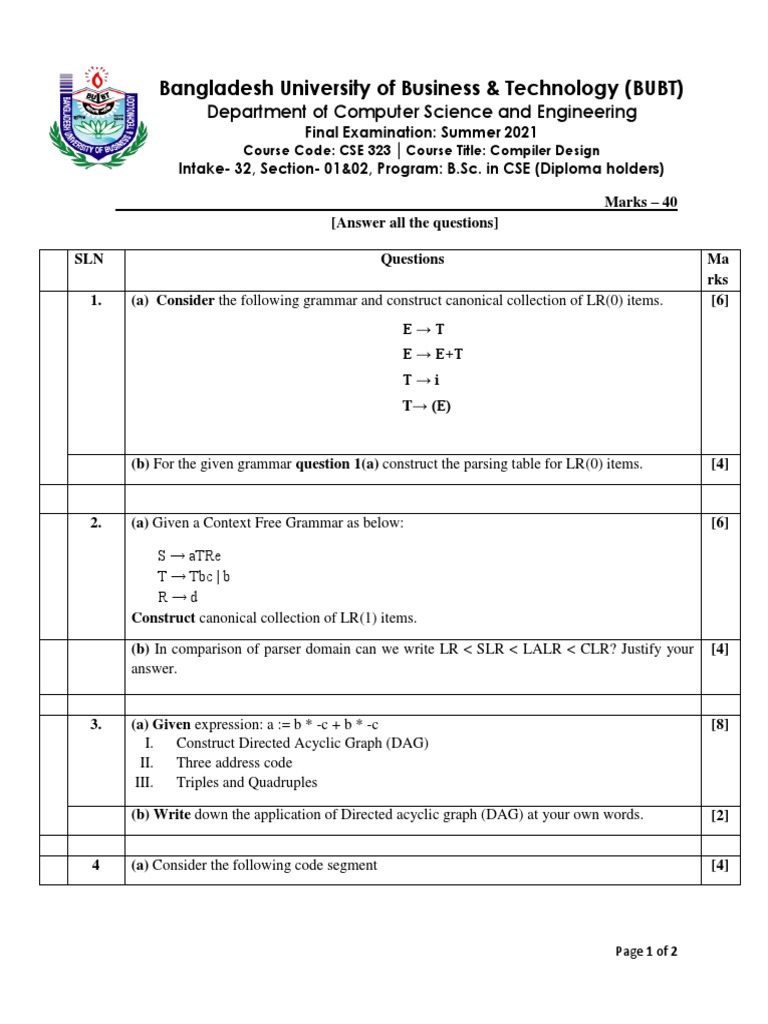 Cse 323 Final Eve | PDF | Formalism (Deductive) | Computer Programming