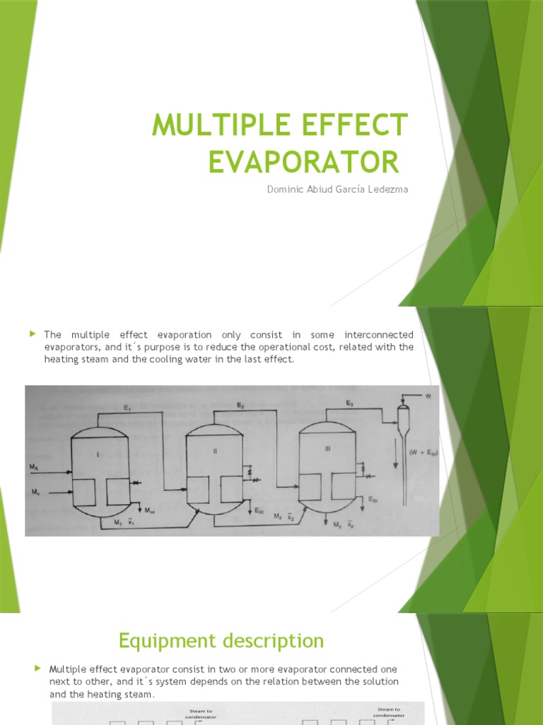 Multiple Effect Evaporator | PDF
