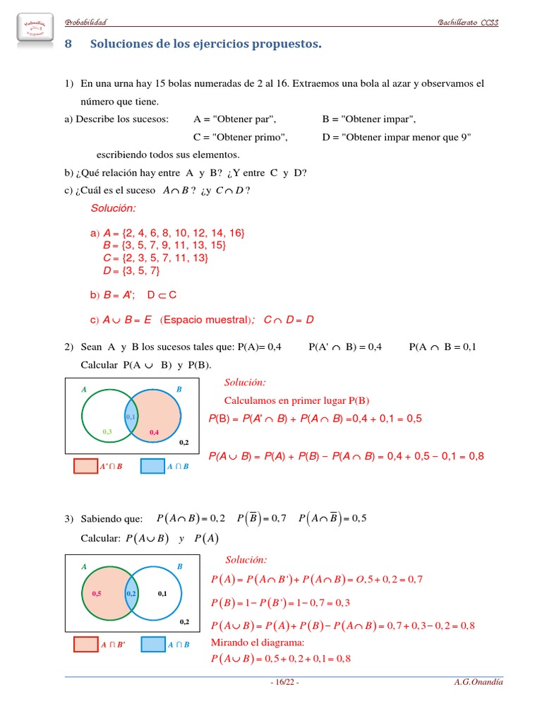 Sol_ejercicios_propuestos_PROBABILIDAD | PDF | Probabilidad | Diagnostico medico