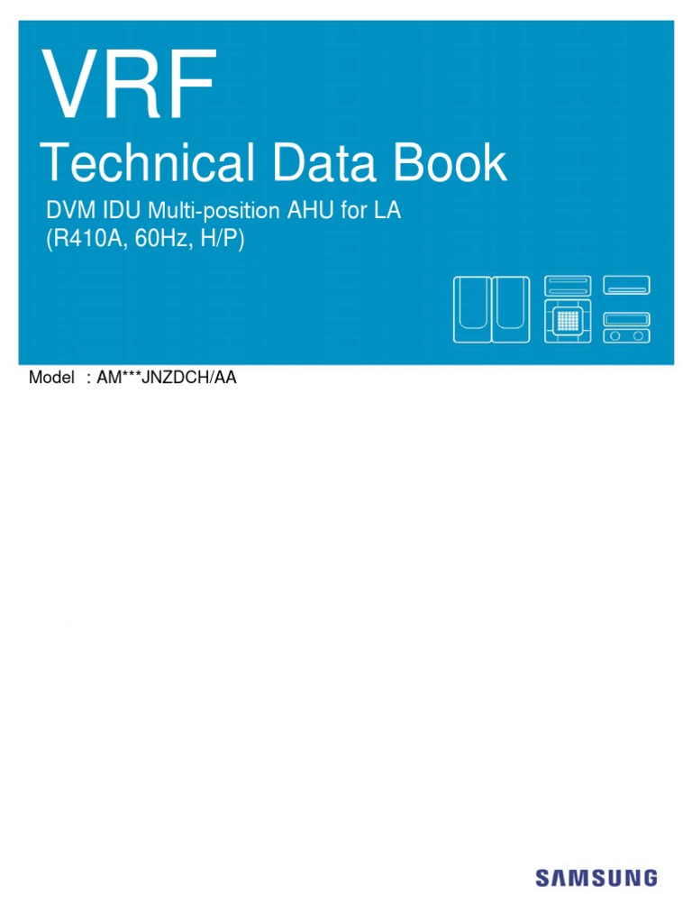 (TDB) VRF IDU Multi-Position AHU For Latin America (R410A, 60Hz, HP ...