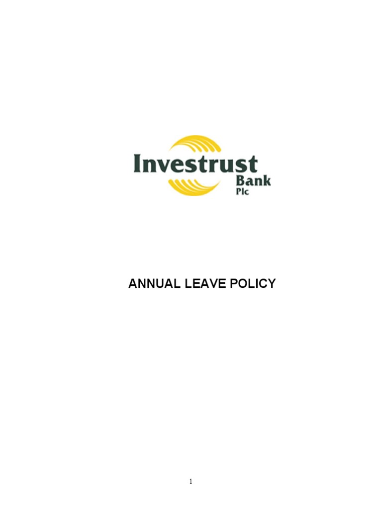 Annual Leave Policy | PDF | Sick Leave | Employment