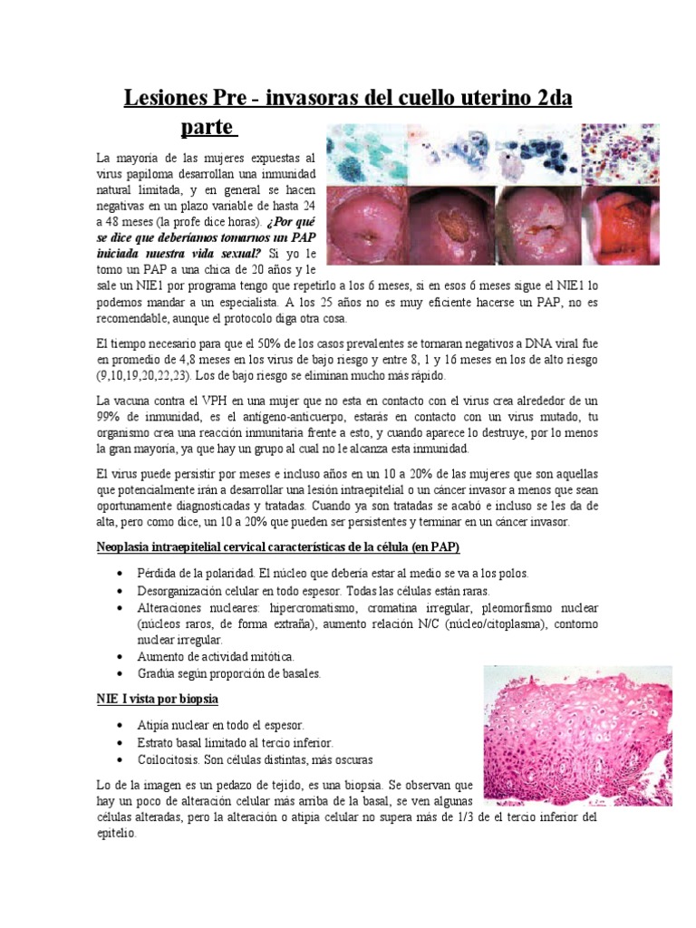 parte 2 Lesiones Preinvasoras del cuello uterino | PDF | Causas de la muerte | Salud pública