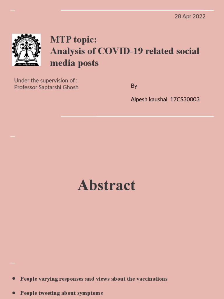 Alpesh Final MTP | PDF | Statistical Classification