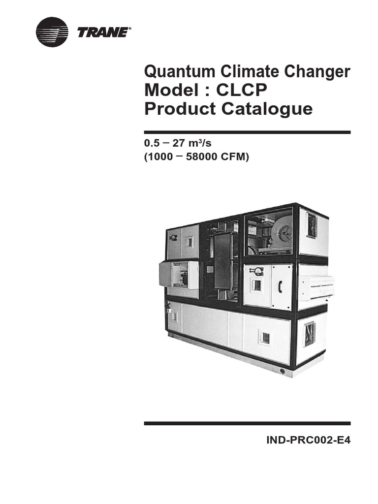 Trane CLCP Quantum Climate Changer Catalog | PDF | Business