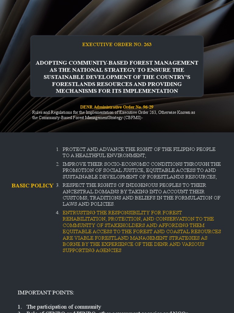 Community Based Forest Management Strategy Pdf Forestry