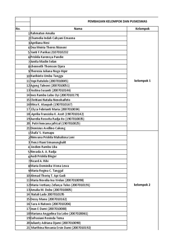 MHS Dan DPL KKN Dinkes 2023 | PDF