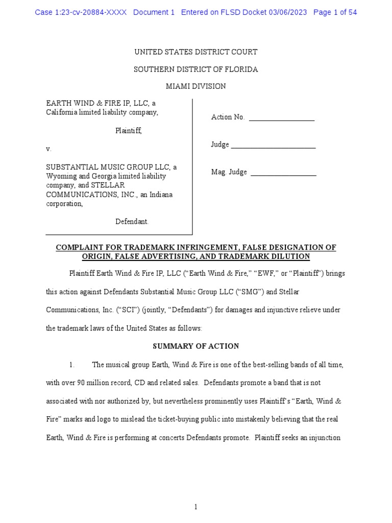 EWF v. SMG | PDF | Trademark Dilution | Damages