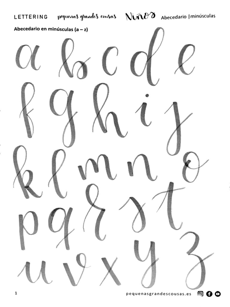 Abecedario Lettering Hand Drawn Vector Alphabet Font Isolated Ink