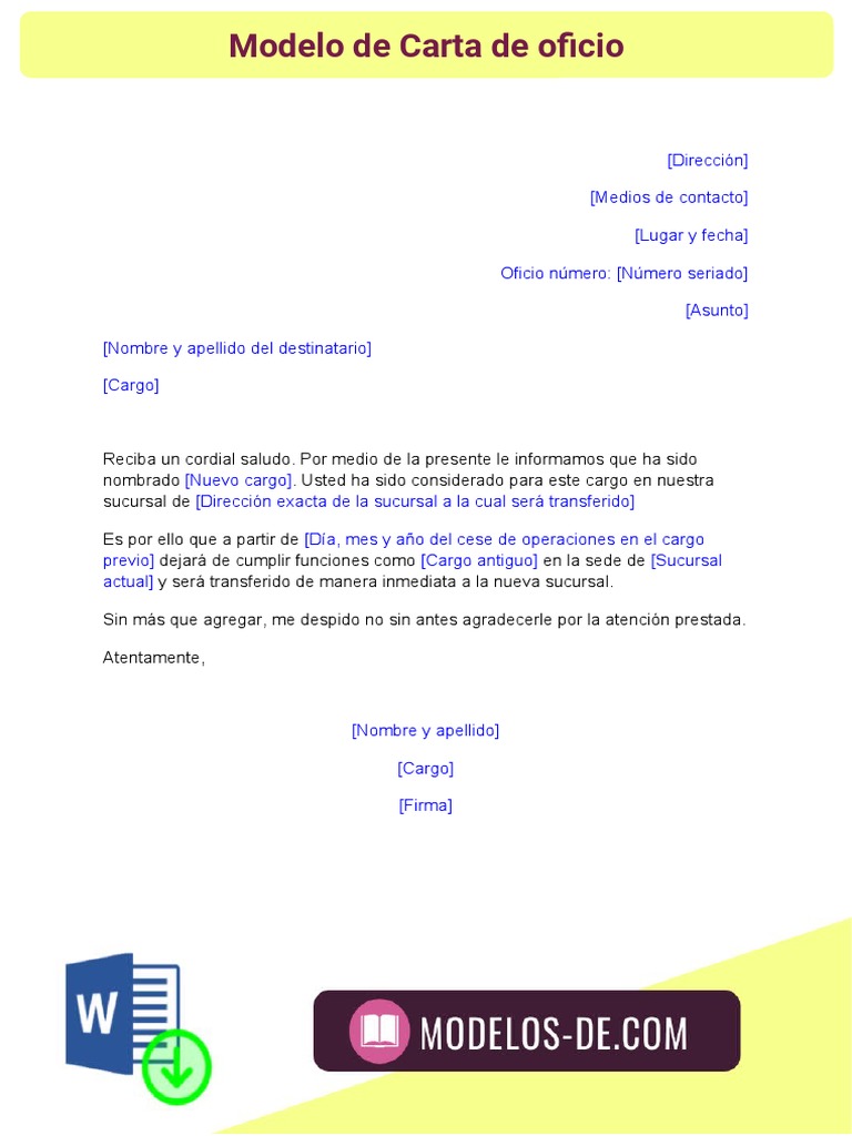 Modelo de Carta | PDF