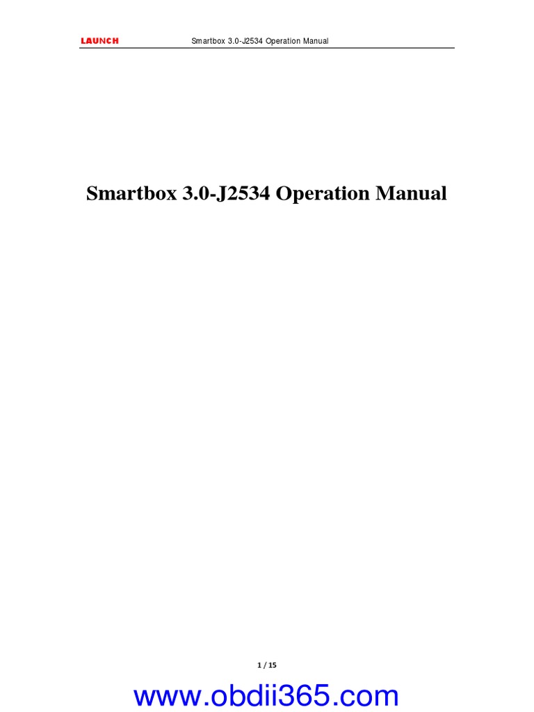 Smartbox 3.0-J2534 Manual Guide | PDF | Computer File | Windows Registry