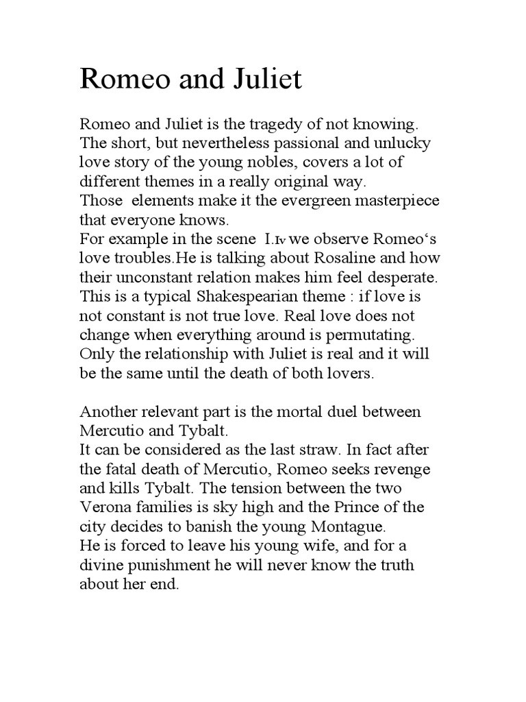 Romeo and Juliet | PDF