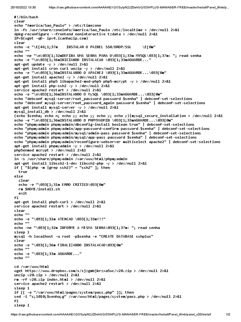 Script Painel SSH Web Funcionando | PDF | Datos de computadora ...