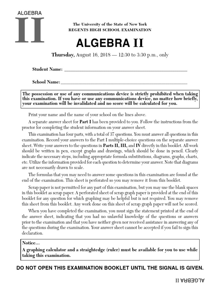 Algtwo82018 Exam PDF | PDF | Zero Of A Function | Equations