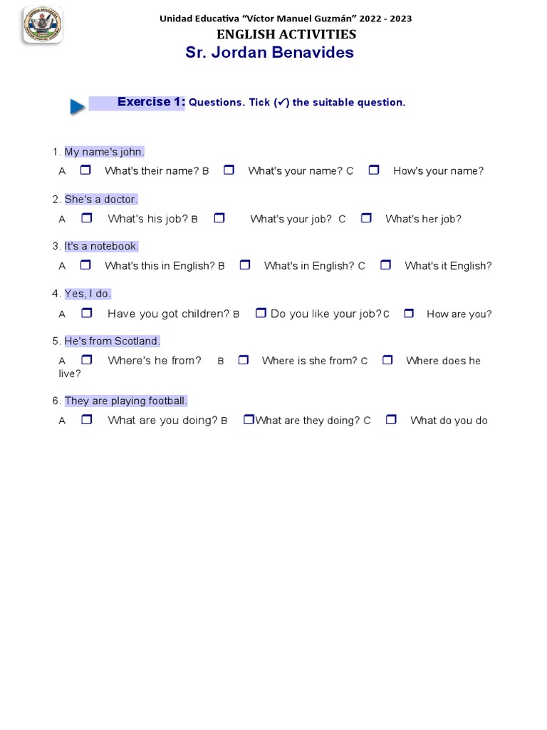 English - Jordan | PDF