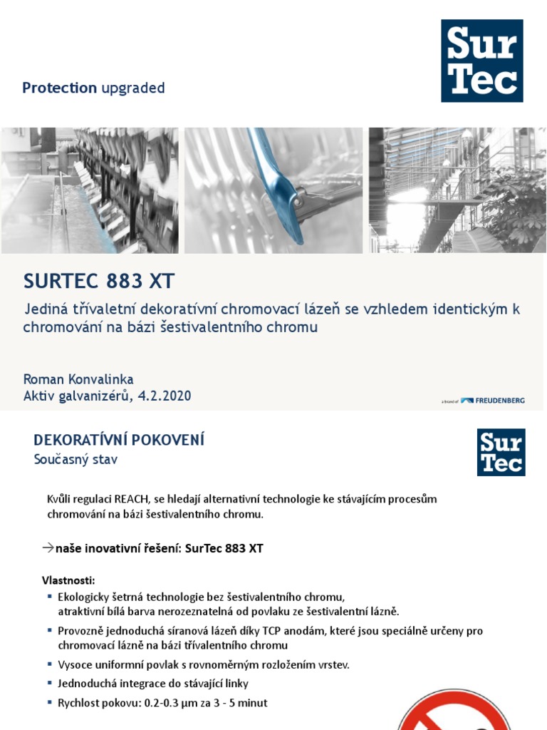 SurTec 883 XT - Trivalent Chromium Plating | PDF