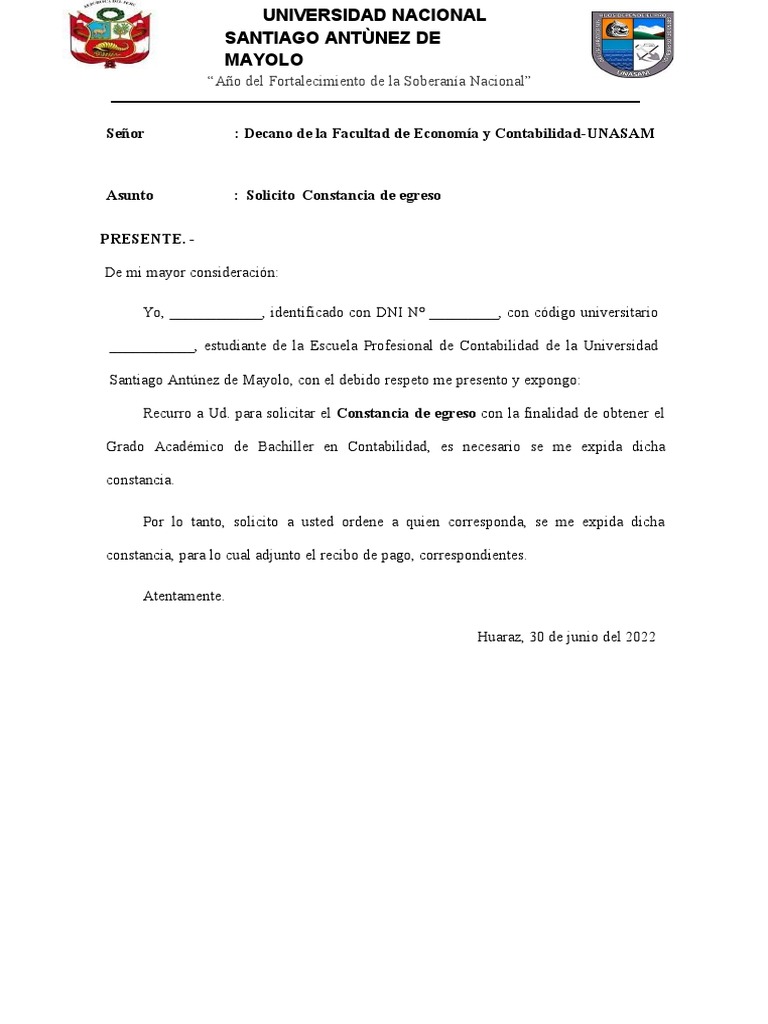 Solicitud de Consolidado de Notas Modelo | PDF