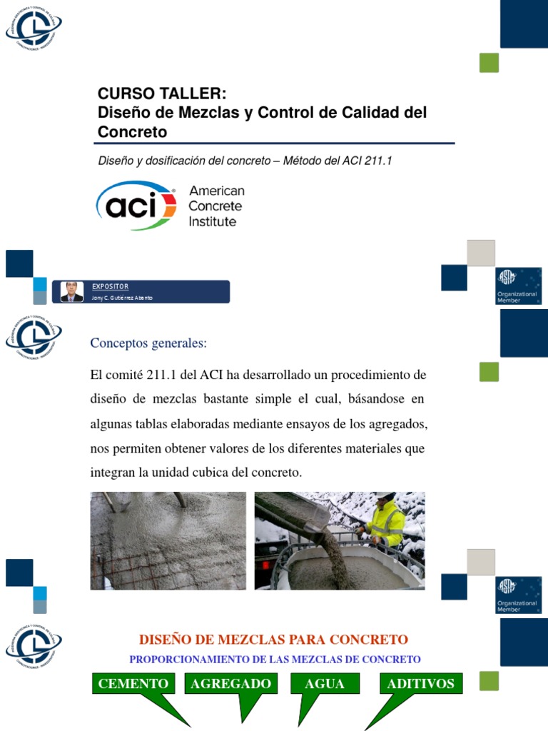Diseño ACI 211.1 2 | PDF | Hormigón