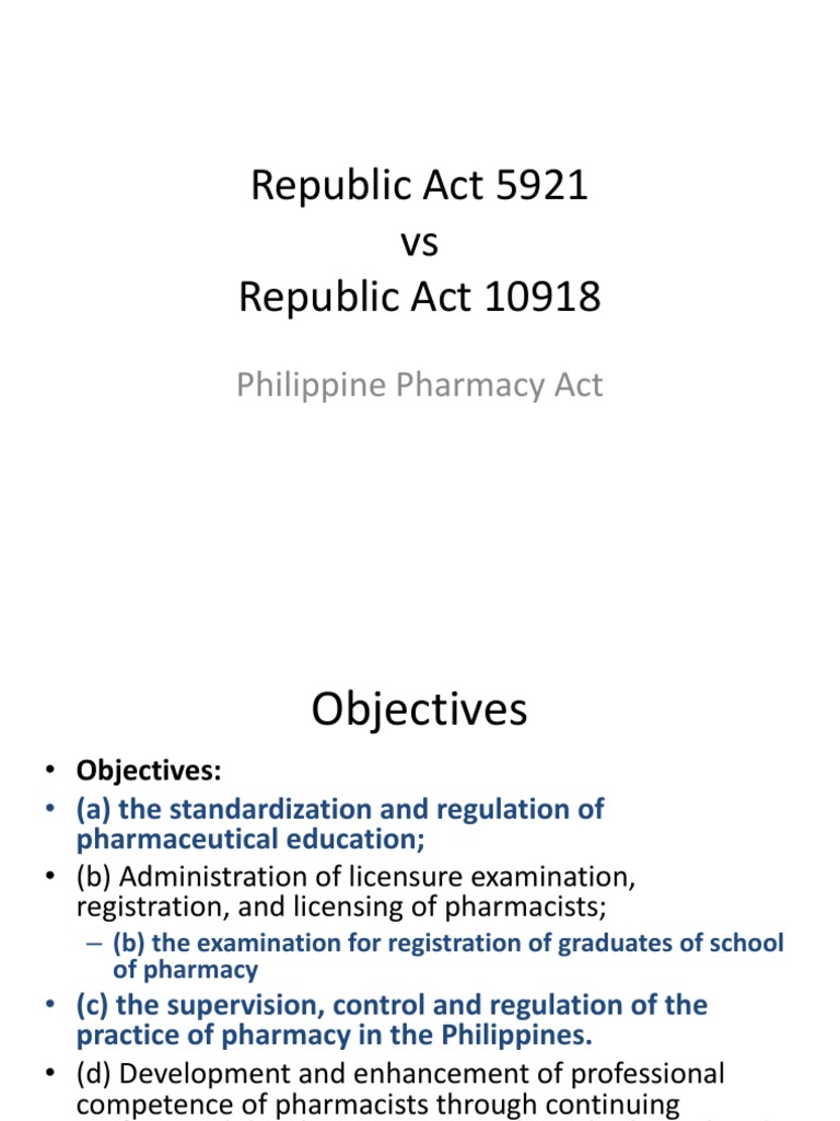 Republic Act 10918 PDF | PDF | Pharmacy | Pharmacist