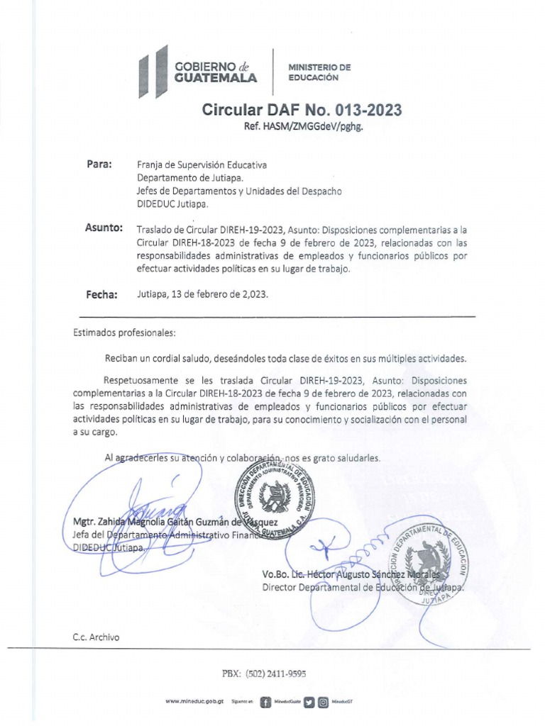 Circular 13-2023 | PDF