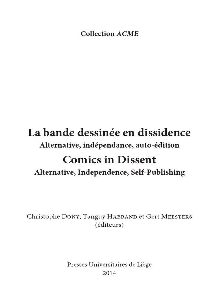Christophe Dony - Reassessing The Mainstream vs. AlternativeIndependent ...