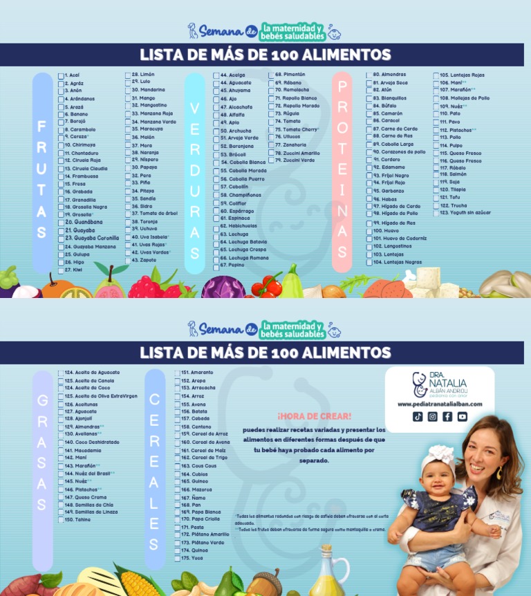 Lista de Más de 100 Alimentos | PDF | Cocina vegana | Alimentos