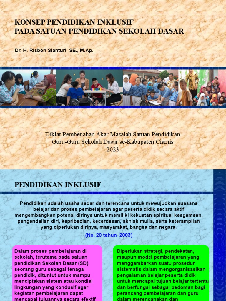 Konsep Pendidikan Inklusif SD | PDF