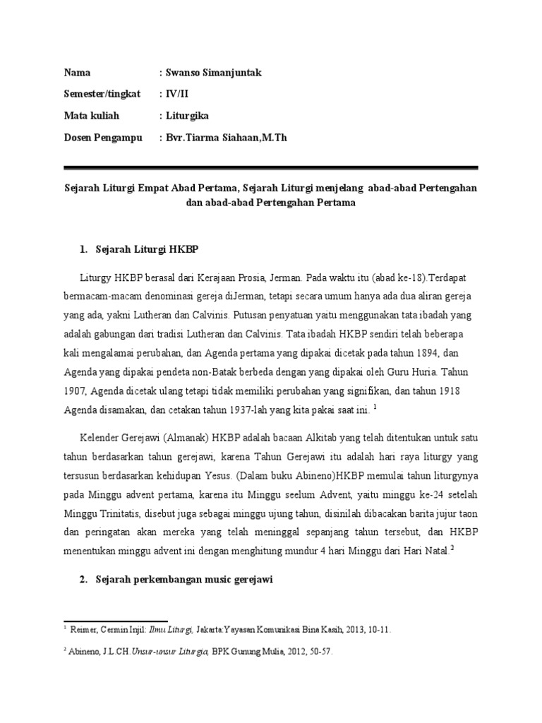 Liturgi 2 | PDF | Agama & Spiritualitas