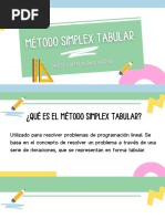 Método Simplex en Su Forma Tabular | PDF | Algoritmos | Objetos matemáticos