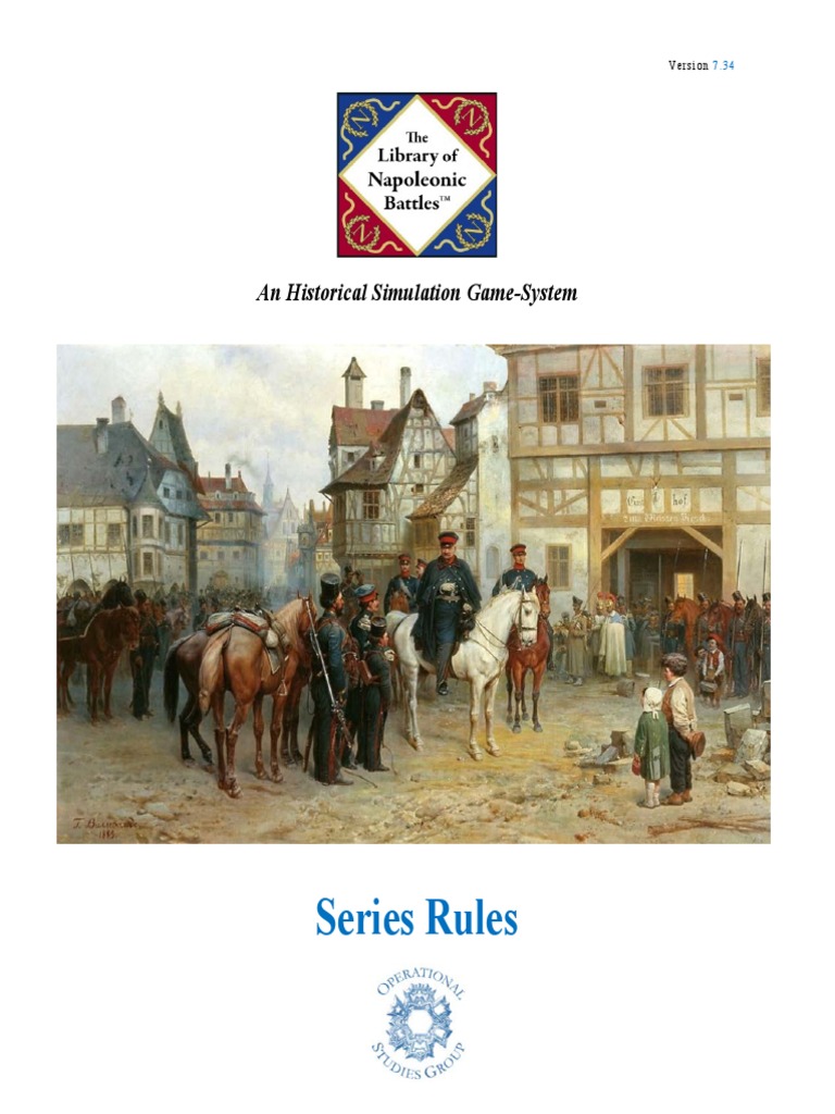 The Line of Battle+seriesrules-7.34.rfs | PDF | Cavalry | Military ...