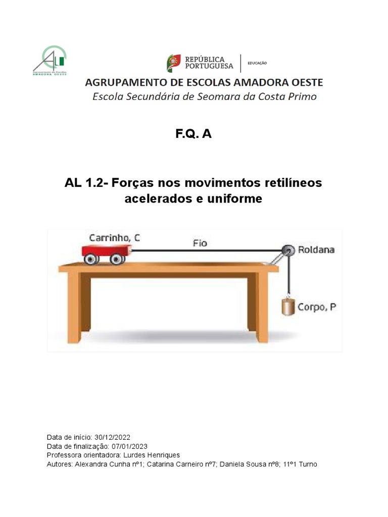 Forças nos movimentos retilíneos acelerados e uniforme | PDF | Força ...