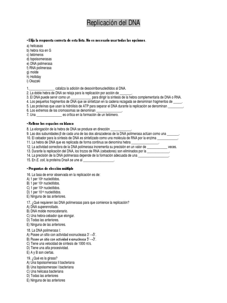 Replicación del ADN en células eucariotas | PDF | Replicación De Adn | Adn