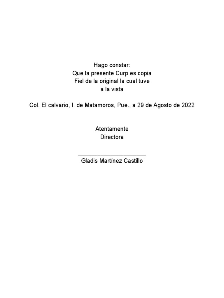 Hago constar-1.docx | PDF