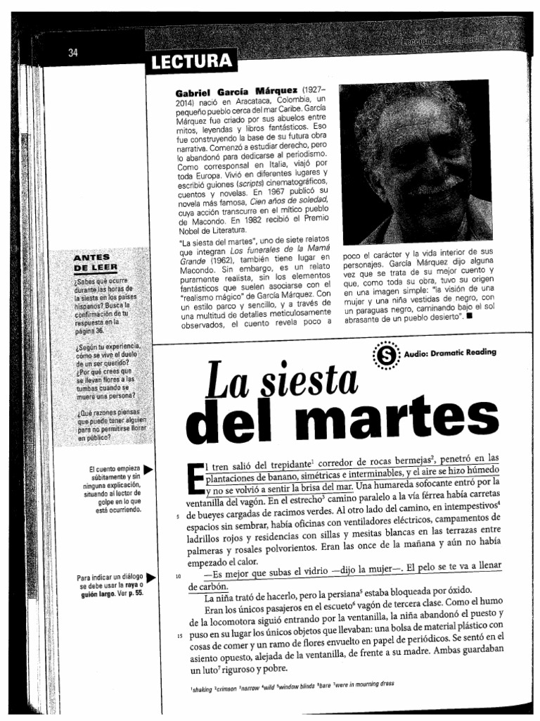 8 - Cuento La Siesta Del Martes | PDF