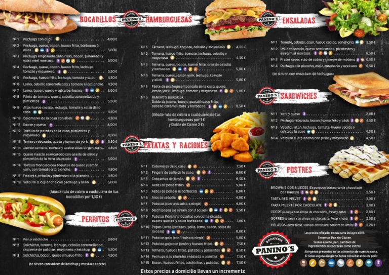 PANINOS Carta Domicilio PDF | PDF