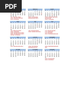 Kalender 2002 Masehi dan Hijriyah | PDF