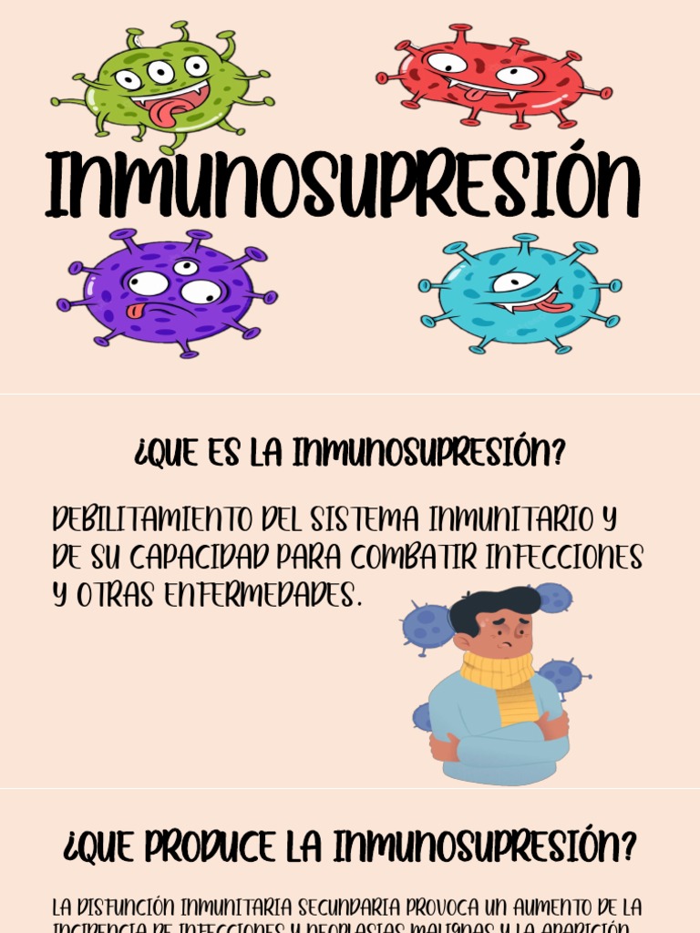 INMUNOSUPRESIÓN | PDF | Ciencia y matemáticas