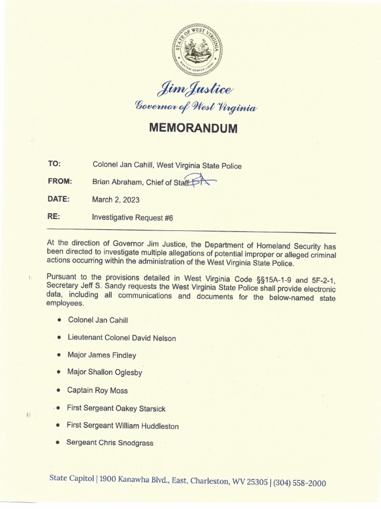 Governor's Office Order | PDF