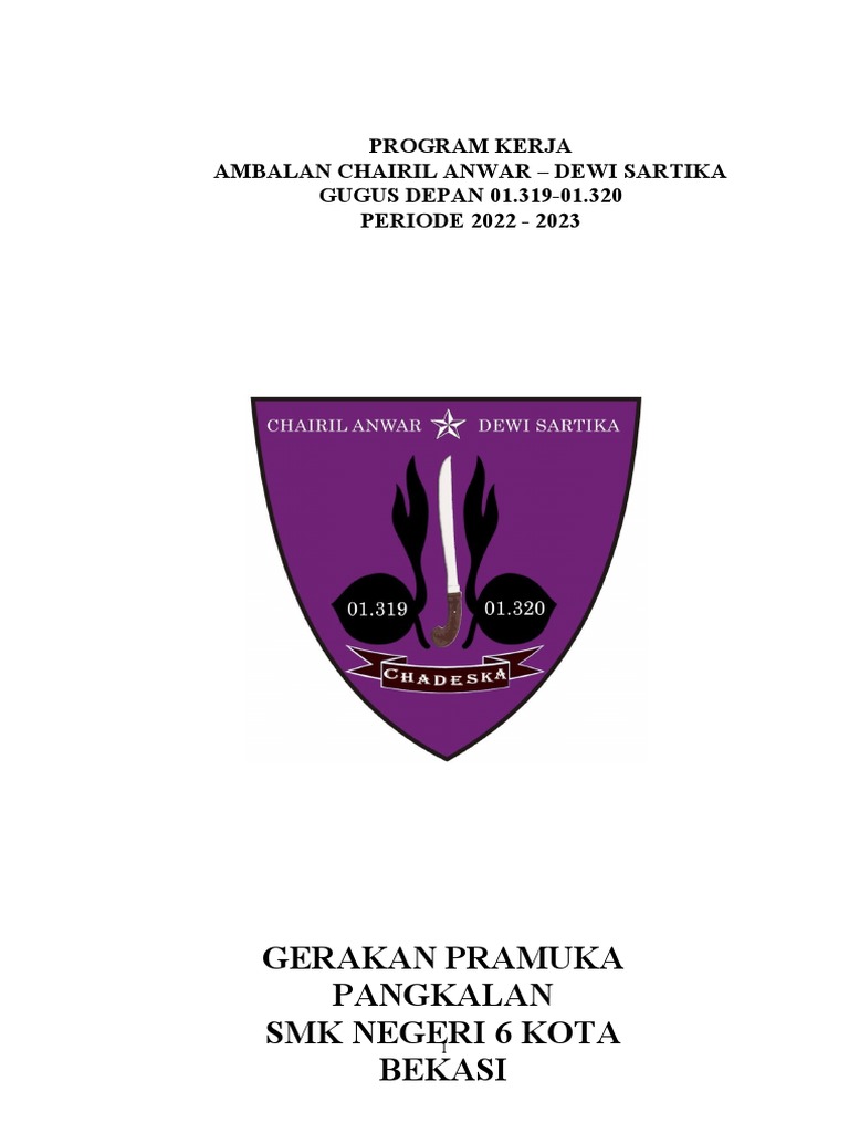 Program - Kerja - Gerakan - Pramuka - SMKN 6 Bekasi | PDF