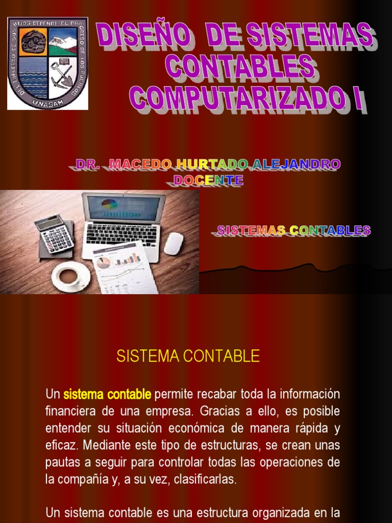 Diapositiva de Diseño Sistema de Contabilidad Computarizado I - 2 | PDF ...