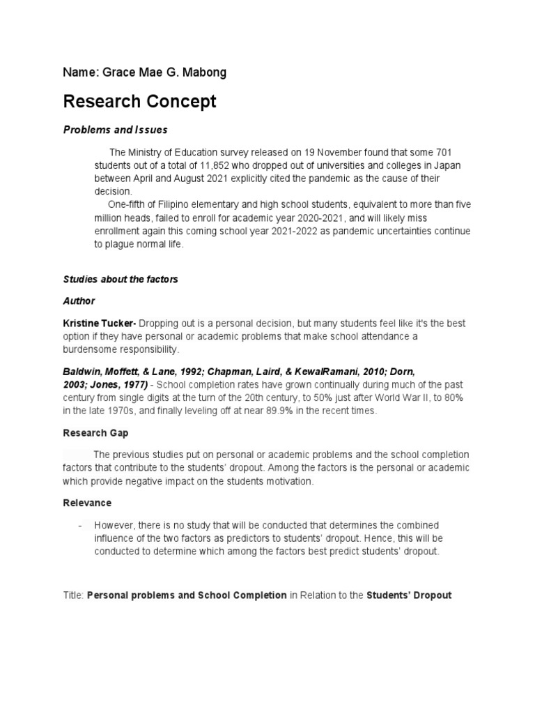 Concept Paper | PDF