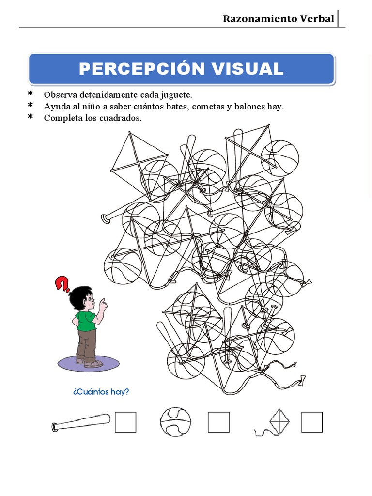 Actividades de Percepción Visual para Niños | PDF