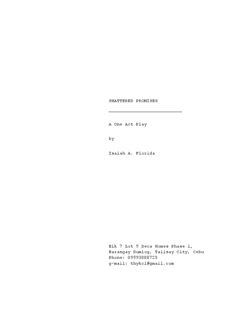 Broken Promises | PDF | Restaurants