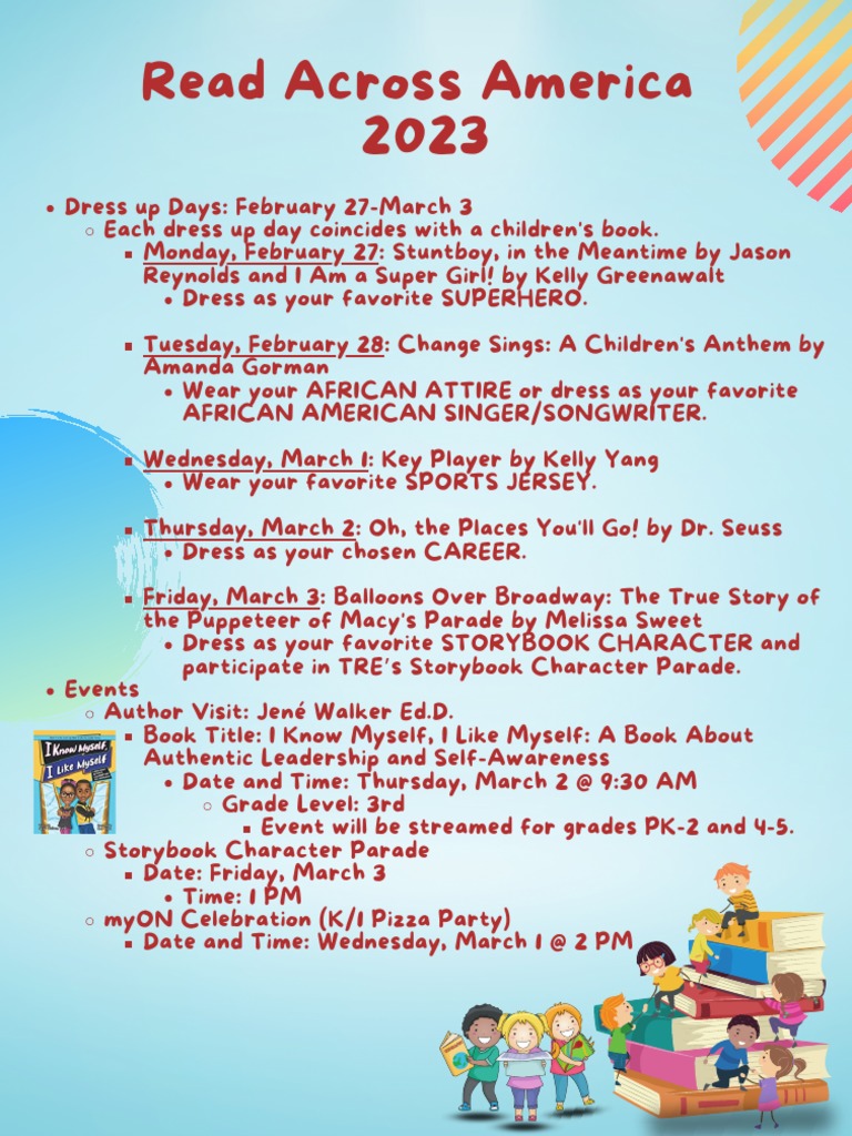 Read Across America 2023 Teacher Flyer | PDF