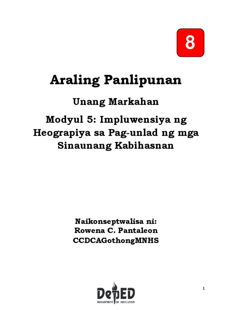 Modyul-5-Q1-AP-8 | PDF