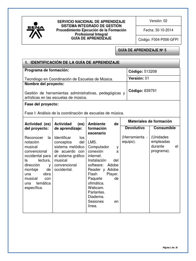 Guia de Aprendizaje AA5 PDF | PDF | Melodía | Armonía