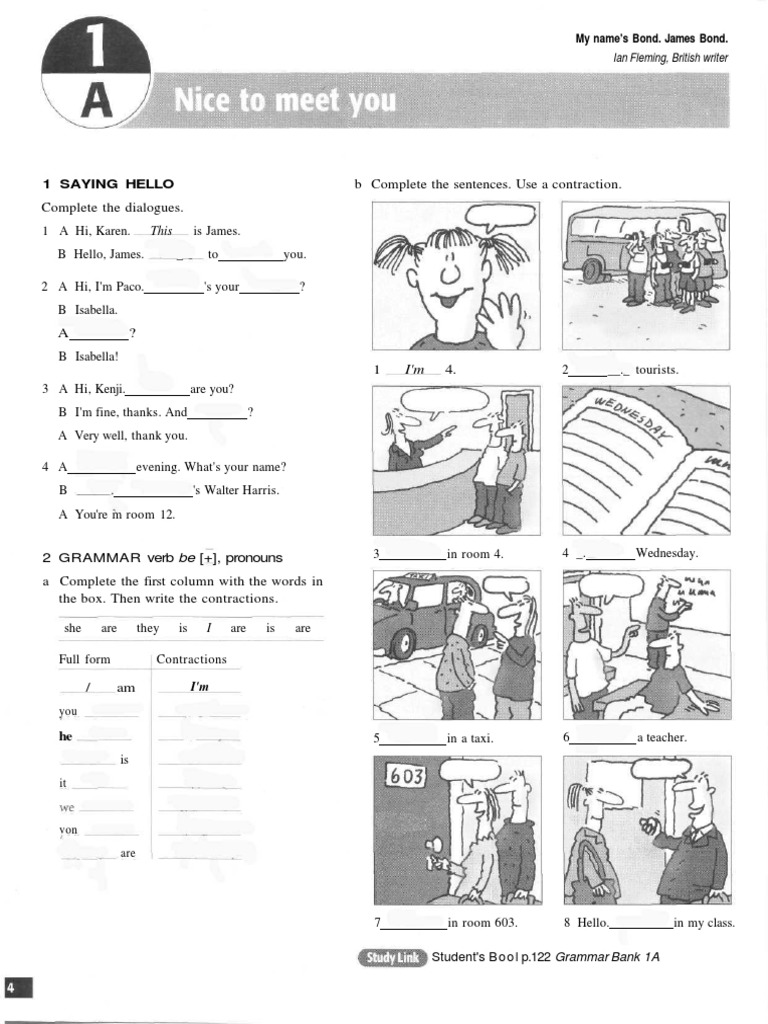 A1 New English File. Elementary Workbook (PDFDrive) - Páginas-3-8 | PDF | Word | Adjective
