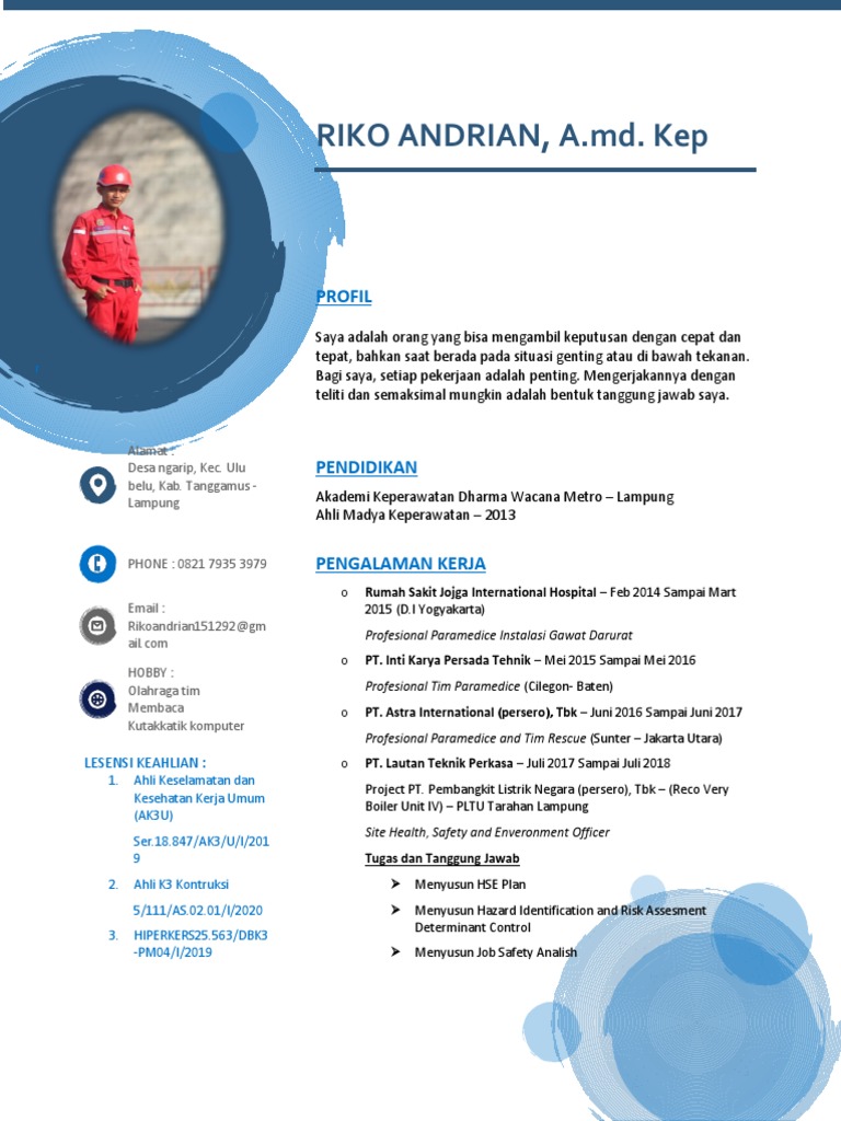 CV Riko Adrian PDF | PDF