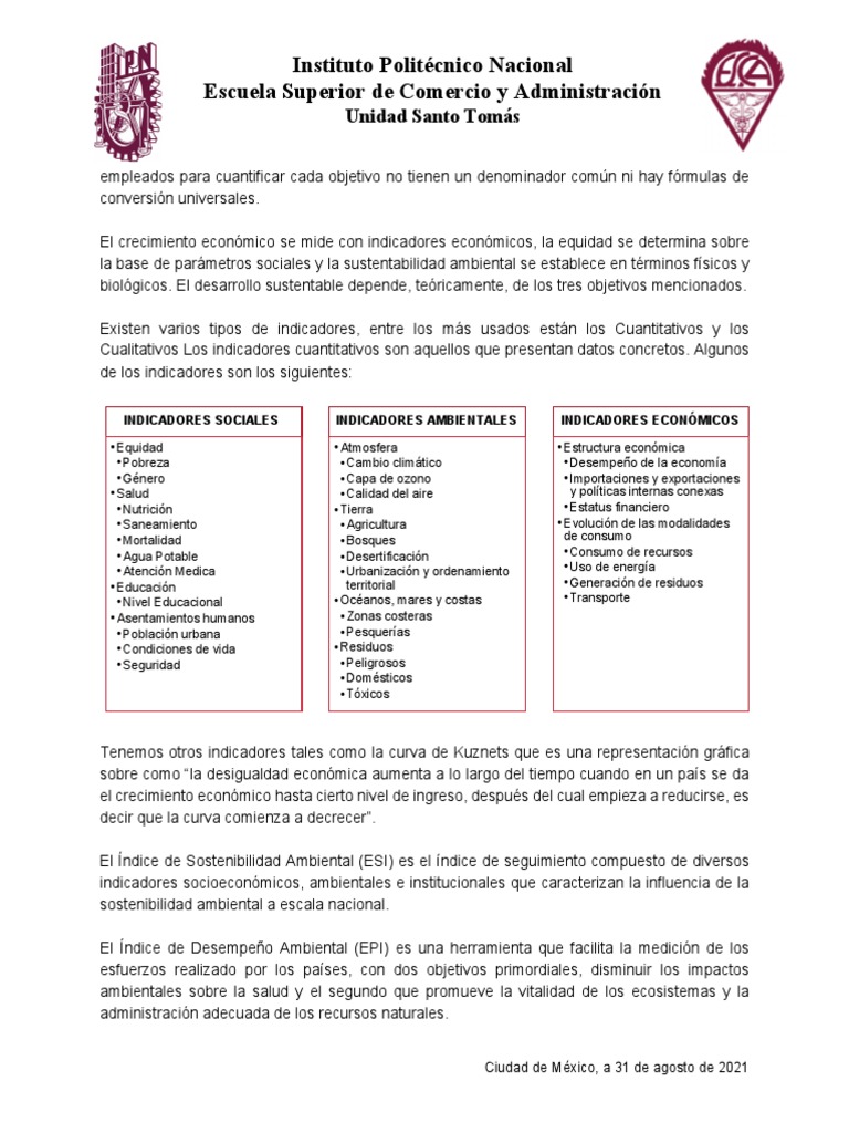 Indicadores de Desarrollo Sustentable | PDF | Entorno natural | Sustentabilidad