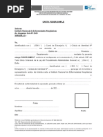 Carta Poder Simple para Tramites IMSS | PDF