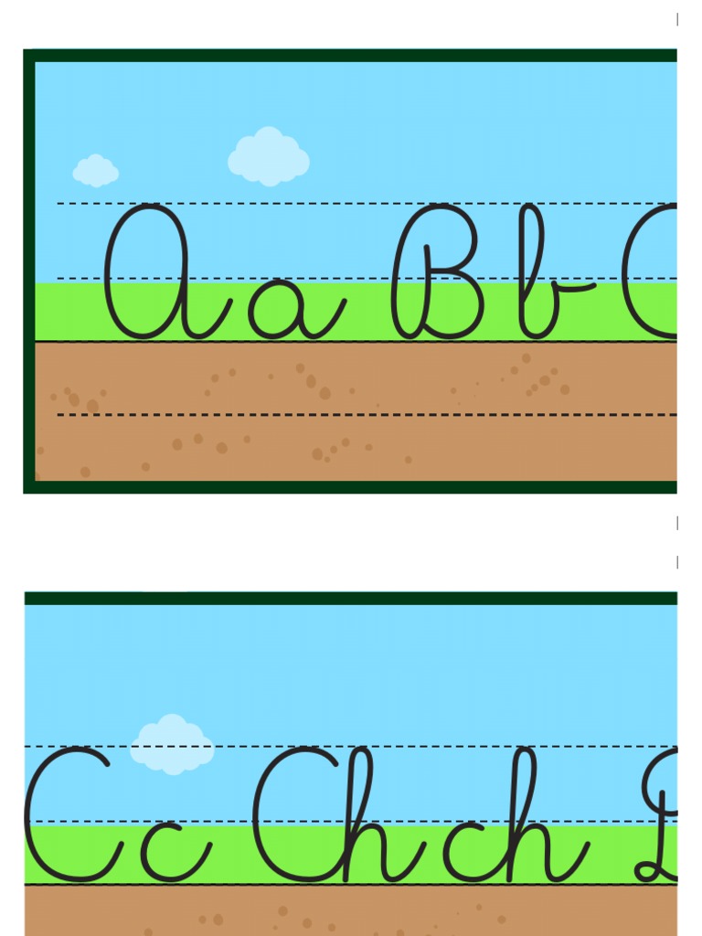 Abecedario Cielo-Pasto-Tierra | PDF